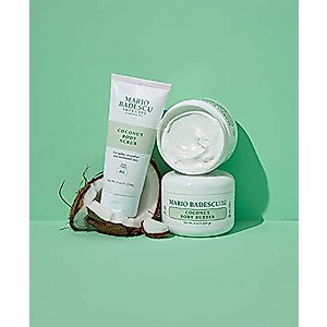Mario Badescu Best of Body Essentials 4 Piece Kit, Skincare Gift Set Includes Lip Balm, Coconut Scrub, Coconut Body Butter & Special Hand Cream With Vitamin E