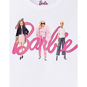 Barbie Women's Pink Logo T-Shirt | Iconic Brand | Fashionable Character Design | Comfortable Fit Movie Merchandise Gift - Small