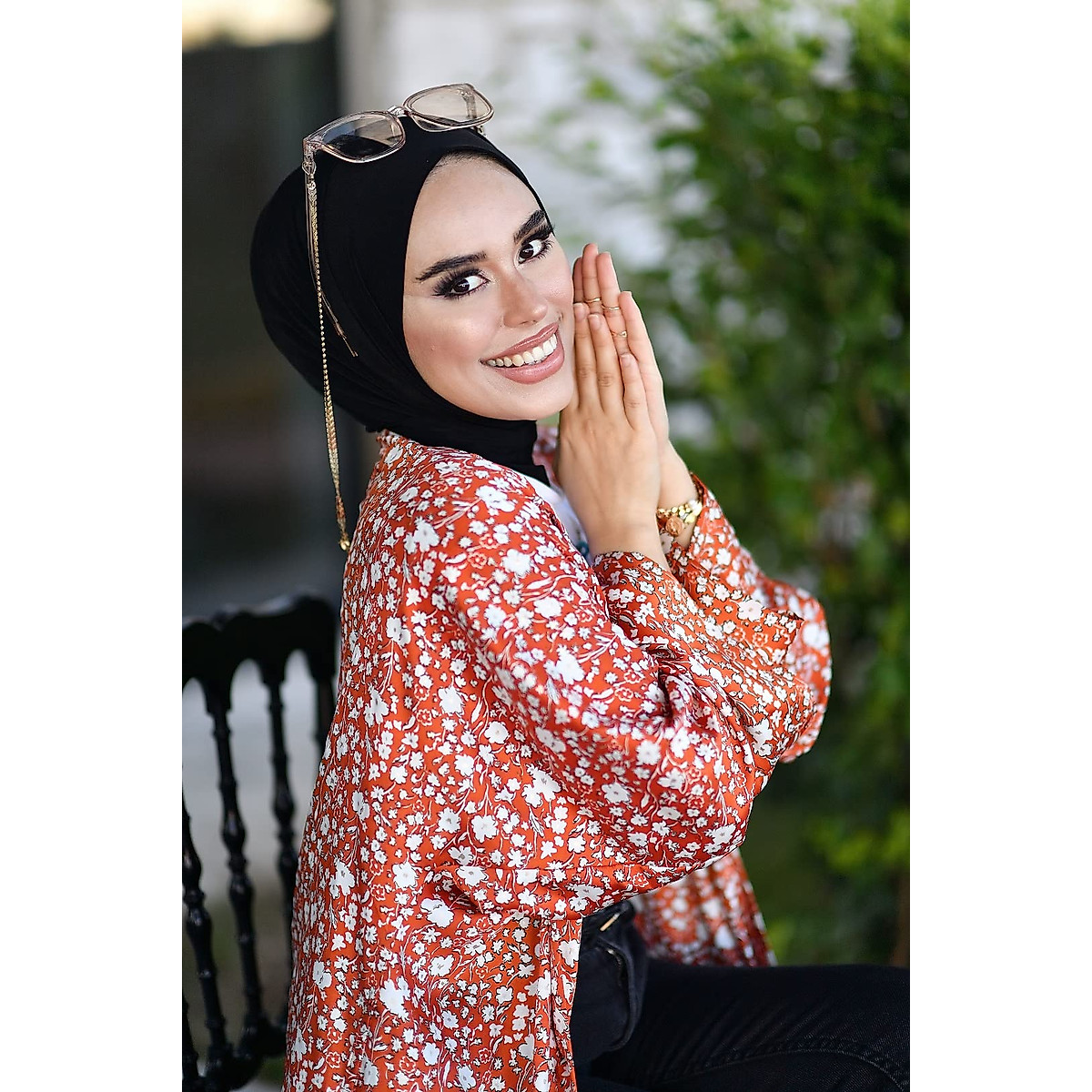 para life Snap Hijab-Turbans For Women-Hijab For Women|Hair Wraps-Head Wraps For Women|Hijab Undercap-Caps-Instant Hijab (Black)