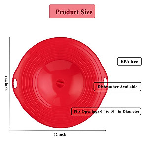 Boil Over Protector Boil Over Universal Lid Fits Openings 6" to 10" in Diameter
