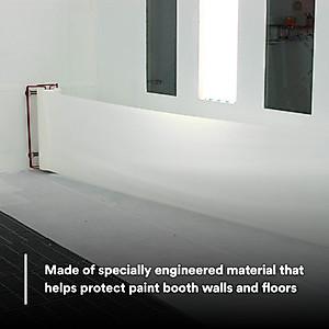 3M Dirt Trap Protection Material 36852, White Color, Nonwoven, Overspray Protection, Traps Dust And Debris, Clean, 28 in x 300 ft