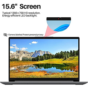 Lenovo IdeaPad 1 Laptop for Business and Student, 15.6" HD Anti-Glare Display, AMD Dual-core Processor Up to 3.5 GHz, 4GB RAM, 192GB Storage(128GB SSD+64GB MSD), AMD Radeon Graphics, WiFi 6, Win 11 S