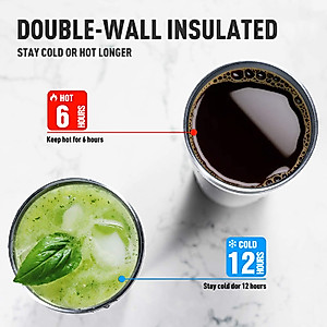 COMOOO 30oz Tumbler Stainless Steel Insulated Tumbler with Lid Double Wall Vacuum Coffee Cup Large Travel Mug for Hot and Cold Drinks, Home, Office, School,Party (Orange, 4 Pack)