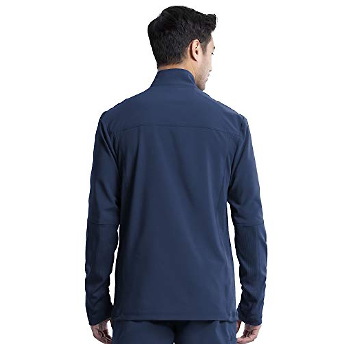 Cherokee Infinity Men Scrubs Jacket Zip Front CK332A, XL, Navy