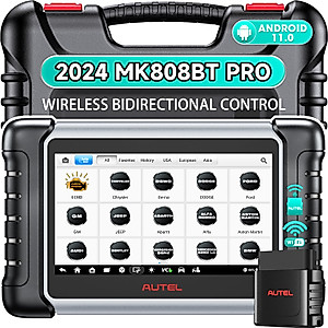 Autel MaxiCOM MK808BT PRO Scanner: 2024 Full Bidirectional Tool Level-up of MK808S MX808S MK808Z MK808, OS 11, 4G+64G 2.4G&5G WIFI, Active Test, 28+ Service, All Sys Diagnostics AutoAuth BT506 Support
