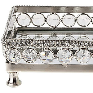 Heim Concept Tray with beaded crystals, 10.9 x 4.2 x 3 inches
