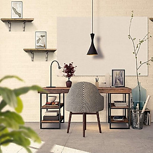 MySit 16" Folding Shelf Brackets 4 PCS, Max Load 550lb Heavy Duty Stainless Steel DIY Collapsible Wall Mounted L Shelf Bracket Space Saving for Table Work Bench