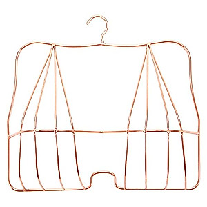homozy Metal Bra Hangers, Space Saving Anti Deformation Bra Hangers, Small Hangers, Clothes Hangers, Rose Gold/Gold - Rose Golden