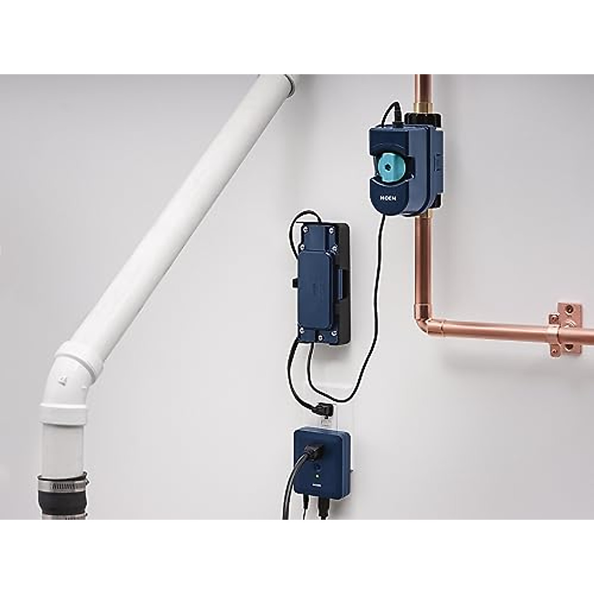 Moen Moen Smart Sump Pump Monitor, Wi-Fi Connectable Water Alarm Sensor for Basement Sump Pump, S2000ESUSA