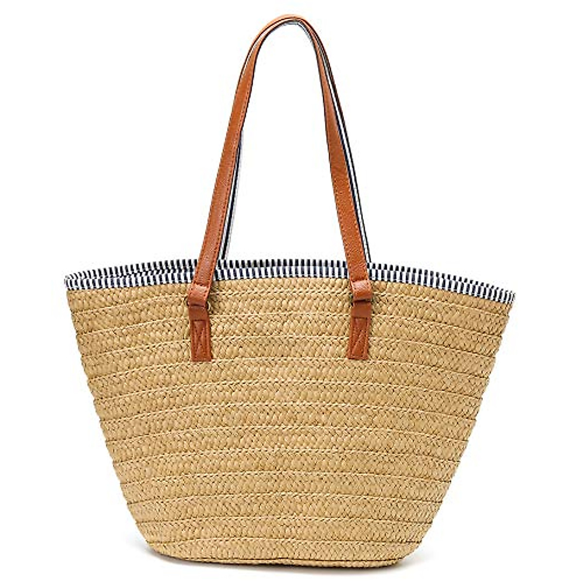 Epsion Straw Beach Bags Tote Tassels Bag Hobo Summer Handwoven Shoulder Bags Purse With Pom Poms