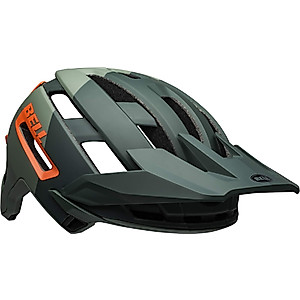 BELL Super Air MIPS Adult Mountain Bike Helmet - Matte/Gloss Green/Infrared, Large (58-62 cm)