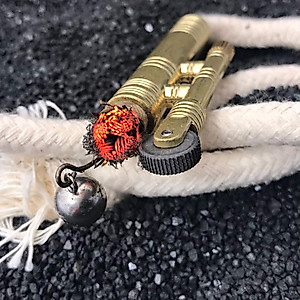 Vintage Lighter Retro Trench Rattlesnake Rope Velvet Metal Lighter Fire Starter Camping Outdoors,No need for Kerosene/gas,#3