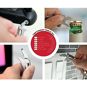 Star Trek Klingon Bat'leth 6-In-1 Multitool Kit | Includes Screwdriver, Wrench, Bottle Opener, Cord Cutter, Hand Tools | Pocket-Sized Portable Survival Camping Tool