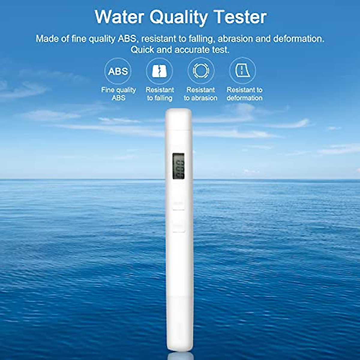 Weytoll Multifunctional Digital 3 in 1 Water Quality Tester Portable High Accurancy Water Quality Test Pen Water Quality Measurement Tool Water TDS/EC/Temperature Measuring