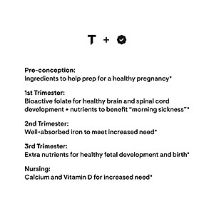 Thorne Basic Prenatal - Well-Researched Folate Multi for Pregnant and Nursing Women Includes 18 Vitamins and Minerals, Plus Choline - 90 Capsules - 30 Servings