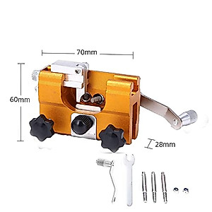 XIRZHIYO Chainsaw Sharpener Kit, Portable Chainsaw Chain Sharpening Jig, for All Kinds of Chain Saws & Electric Saws, Lumberjack & Garden Worker (Large,Yellow)