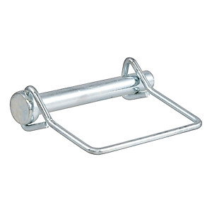 CURT 28278 Trailer Coupler Pin, 3/8-Inch Diameter x 2-3/4-Inch Long, Clear ZINC