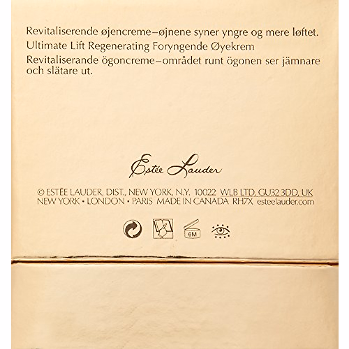 Estee Lauder Re-Nutriv Ultimate Lift Regenerating Youth Eye Creme, 0.5 Ounce