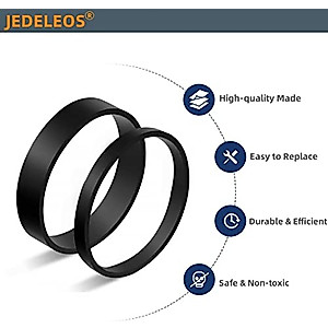 JEDELEOS Replacement Belts Compatible with Dyson DC07 DC04 DC14 DC33 Vacuum Clutch Belt Set, Replace Parts DY-902514-01 (2-Set)