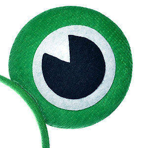 Yilistore Green Frog Ear Headband, Frog Eyes Headband Jungle Safari Headbands,Cartoon Animal Ears Headpiece for Halloween,Christmas