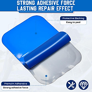 Tallew 60 Pcs Tire Patch 2.56 x 3.15 Inches Rubber Patches Radial Repair Patch Tube and Tire Plug Kit Emergency Repair Tool for Puncture Car Truck Bus Tractor Vehicle