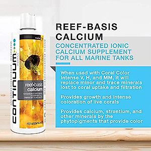 Continuum Aquatics ACO30505 Reef Basis Calcium Liquid for Aquarium, 16.9-Ounce
