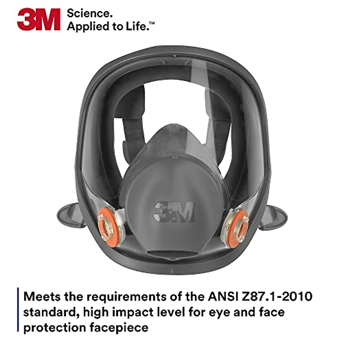 3M Full Facepiece Reusable Respirator 6800, Paint Vapors, Dust, Mold, Chemicals, Medium