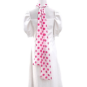 LIXNRECE CozofLuv 71 Inches Long Polka Dot Scarf 50s Costumes For Girls/Women 50s Scarf