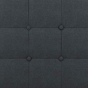 DHP Rose Upholstered Platform Bed with Underbed Storage Drawers and Button Tufted Headboard and Footboard, No Box Spring Needed, Queen, Blue Linen