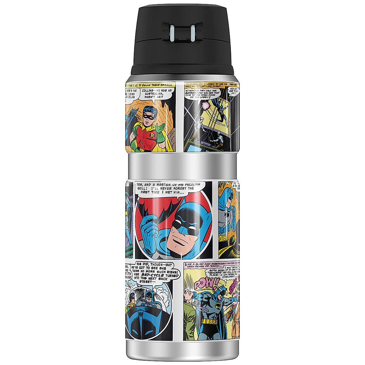 Batman Batman Comic Panels THERMOS STAINLESS KING Stainless Steel Drink Bottle, Vacuum insulated & Double Wall, 24oz