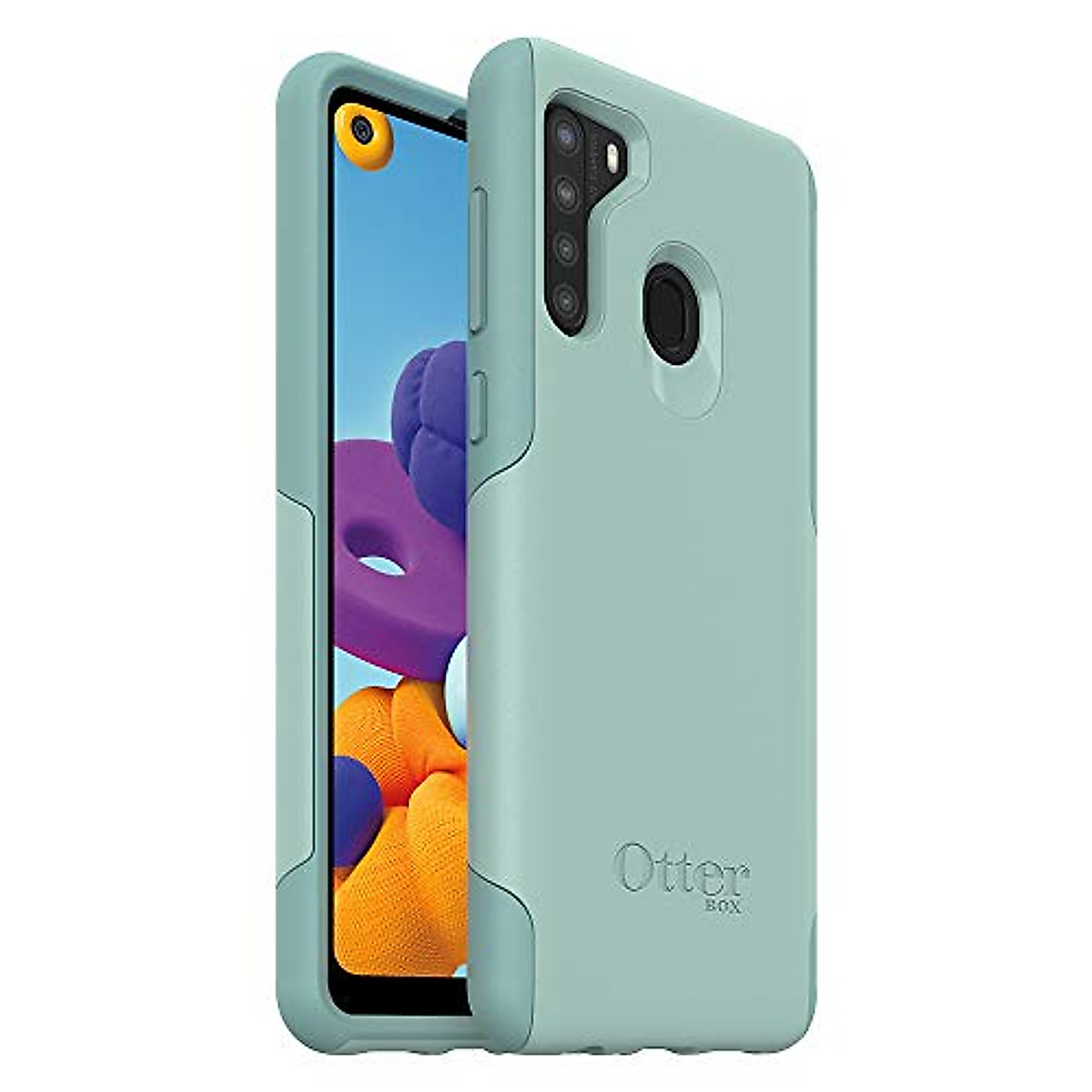 OtterBox COMMUTER SERIES LITE Case for Galaxy A21 Retail Packaging - MINT WAY (SURF SPRAY/AQUIFER)