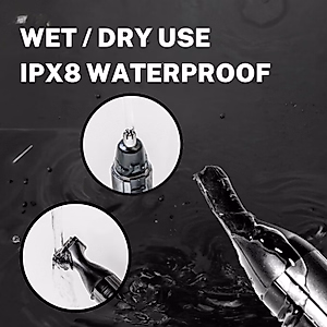 URBANER Beard Trimmer for Men, Waterproof Grooming Kit, Portable Nose and Ear Hair Clippers, 6 Pieces Set, Battery Included, Mustache Trimmer Gift for Men, MB-980