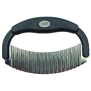 Tablecraft H6610 Crinkle Cutter Single Blade with Plastic Handle, Small, Black