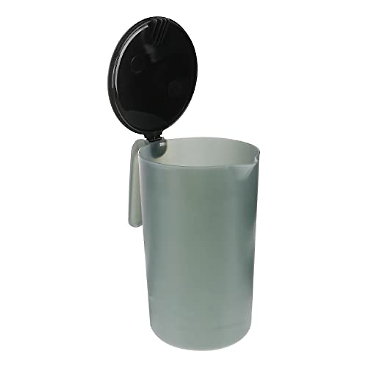 Cabilock 2500ML Plastic Pitcher Iced Tea Pitcher with Lid and Handle Hot Cold Water Carafe Water Pitcher Jug for Juices Beverage Camping Picnics (Black)