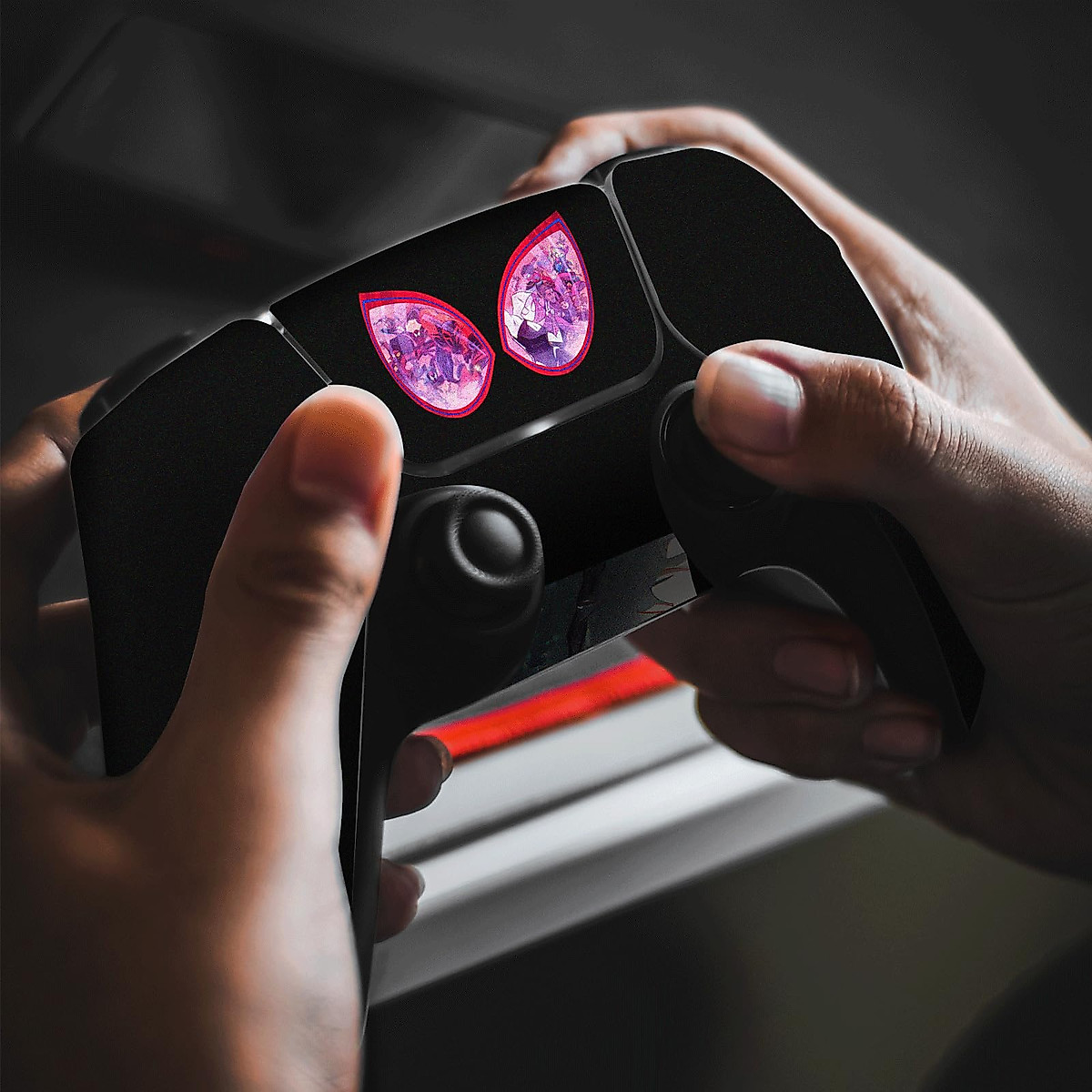 PS5 Accessories, PS5 Skins for Console and Controller, Anime Cover, Durable, Scratch Resistant, Bubble-Free - Vinyl Sticker for Playstation 5 Disc Version CD-ROM (Eyes)