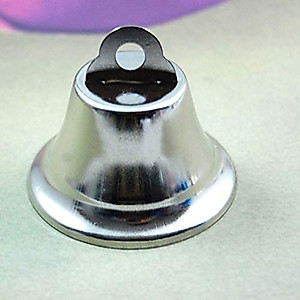 SUPVOX 20pcs Craft Bells Jingle Bells Mini Small Bells Silver Wind Chimes Bells Vintage Metal Bells Christmas DIY Craft Wind Chimes Making