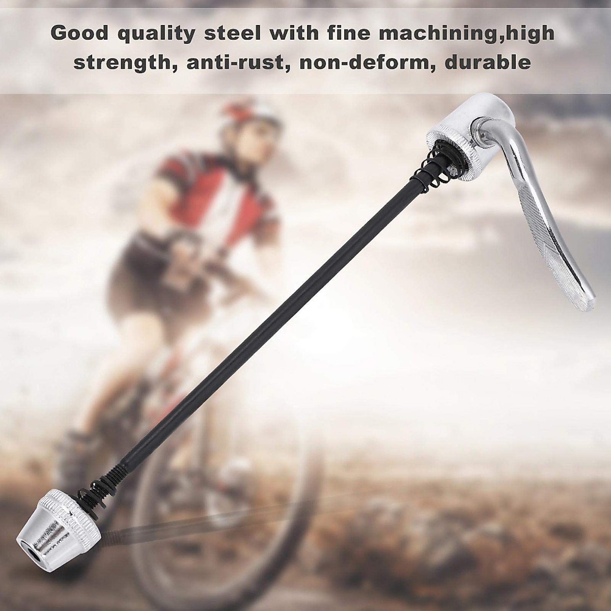 Dilwe Bike Trainer Quick Release Skewer, Bike Rear Wheel Quick Release Replacement Axle for Road or Mountain Bicycle Indoor Trainer, Stationary Bicycle Stand Training Replacement Parts and Accessories