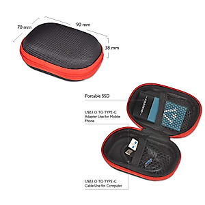 ASENNO Portable SSD External Solid State Drive Possport SSD (ASP1 1TB)