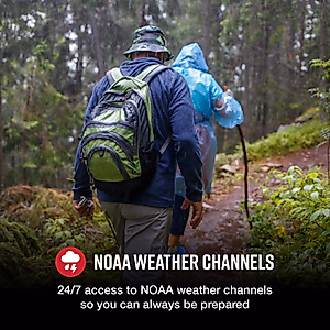 Cobra ACXT345 Weather-Resistant Walkie Talkies for Adults - Rechargeable, 22 Channels, Long Range 25-Mile Two-Way Radio Set (2-Pack)