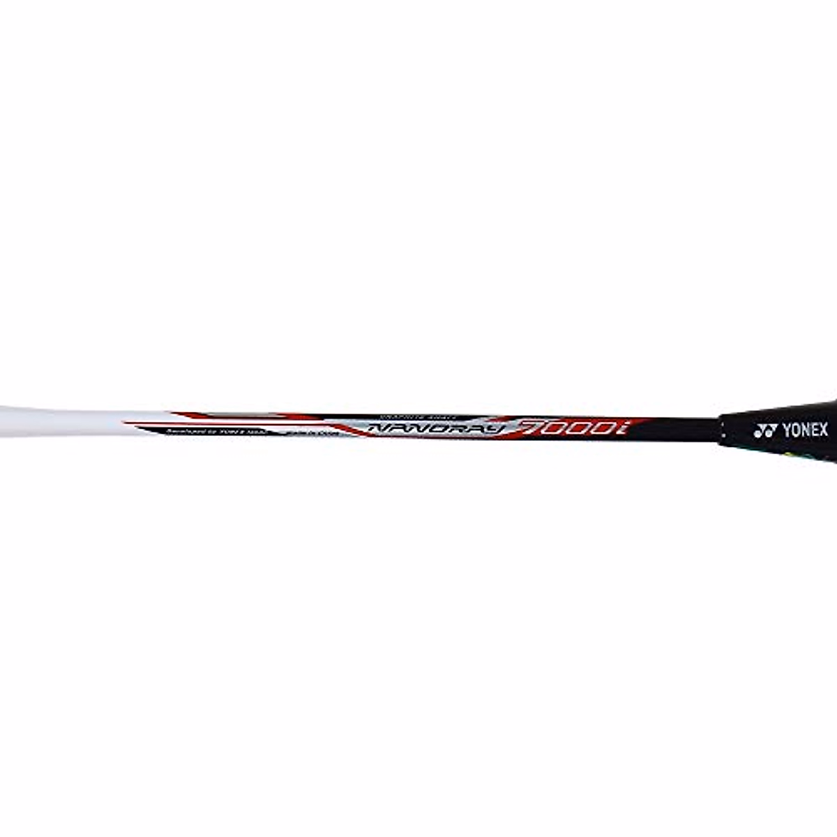 YONEX NR 7000i Graphite Strung Badminton Racket with Full Racket Cover (White/Red)| for Intermediate Players | 80 Grams |Maximum String Tension - 24lbs