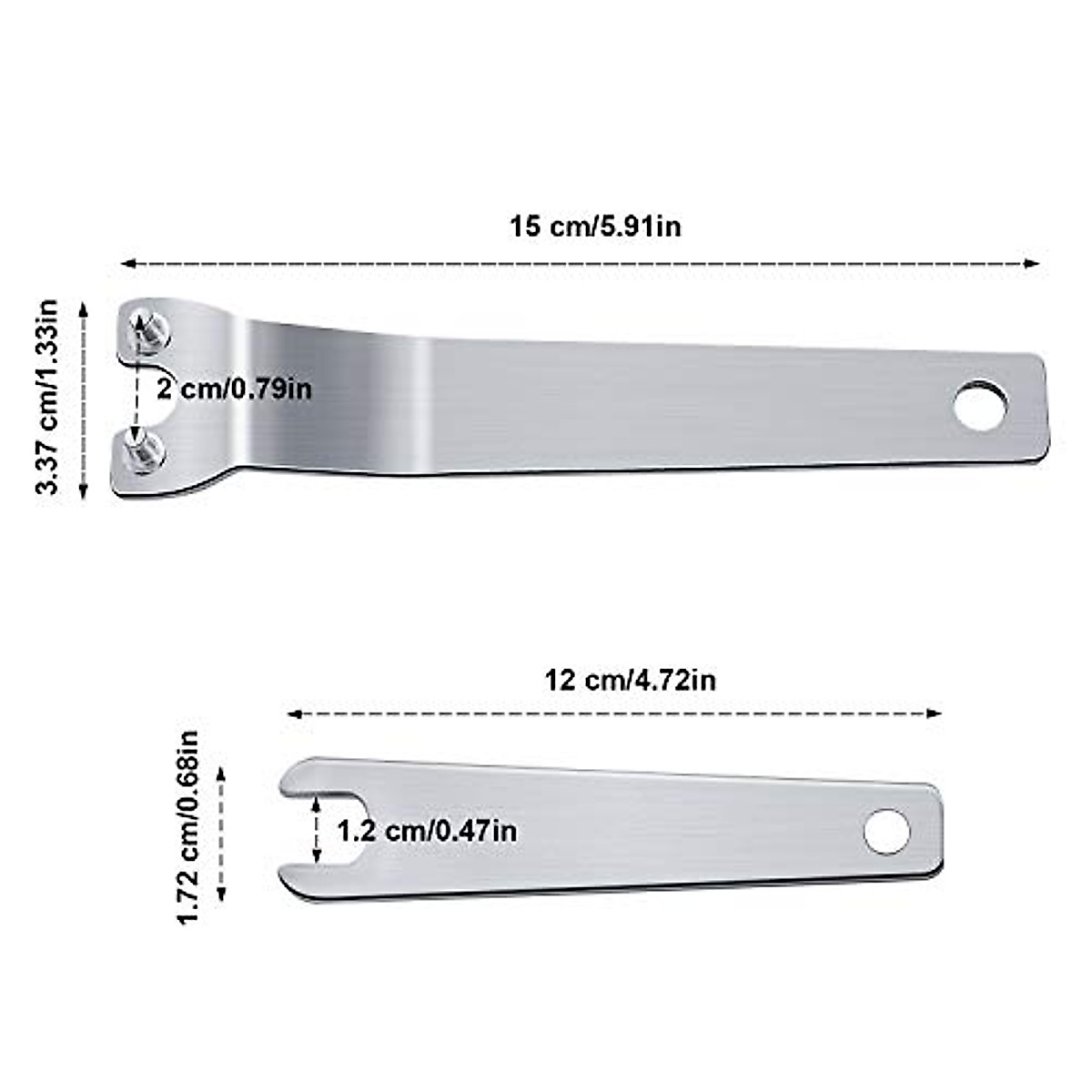 100mm Angle Grinder Replacement Parts - Angle Grinder Spanner wrench, Grinder Inner Flange Nut & Grinder Outer Flange Nut Compatible with Makita
