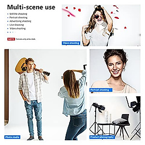 Neewer 6x9 feet/1.8x2.8 Meters Photo Studio 100 Percent Pure Polyester Collapsible Backdrop Background for Photography, Video and Television (Background Only) - White