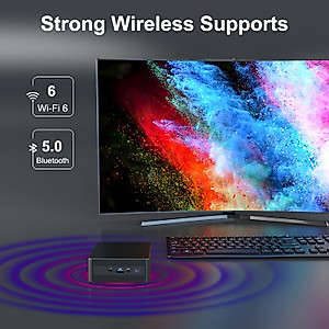 Intel 2023 Newest NUC11 Tiny Client Mini Desktop PC 4-Core i7-1165G7 64GB DDR4 1TB NVMe SSD 1TB HDD Iris Xe Graphics WiFi AX RJ-45 HDMI Mini-DP Thunderbolt3 USB-C Windows 11 Pro w/RE USB