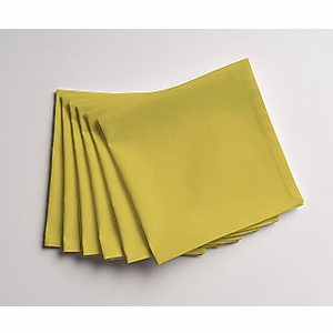 Cloth Napkins Pack of 6 |100% Cotton Calicot Dinner Napkins 16x16 Inches|Table Dinner Napkins for Hotel, Lunch, Restaurant, Weddings, Event and Parties|Spring, Easter Decor Dinner Napkins(Green)