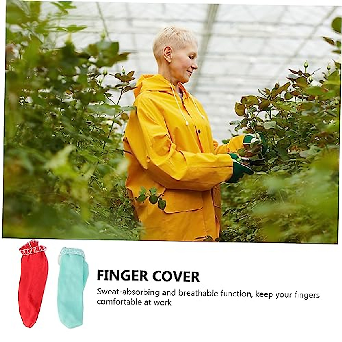 Lurrose 50pcs Cots for Adults Moisturizing Hand Gloves Latex Gloves Sewing Finger Guards Moisturizing Thumb Cover Cotton Finger Cots Protector Protective Case Crib Breathable Finger Gloves