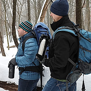 Aquapelli Vacuum Insulated Water Bottle, 34 Ounces, Stainless Steel