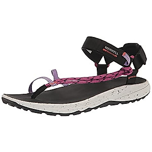 Merrell Women's Bravada Cord Wrap Sport Sandal, Black/FUCHSI, 8