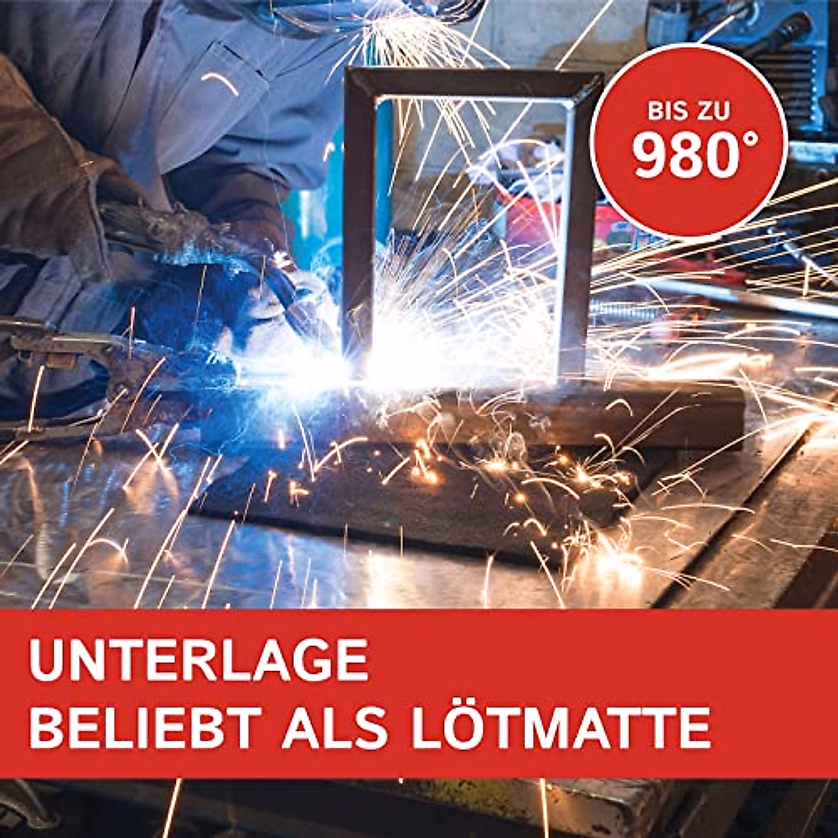 HIGH Temp Felt Plumbers PAD: Black, 12" X 12" X 1/8" Thick