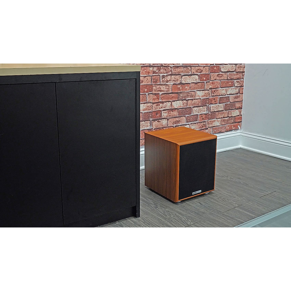 Rockville Rock Shaker 6.5" Inch Wood 200w Powered Home Theater Subwoofer Sub