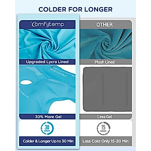 Comfytemp Large Knee Ice Pack Wrap, 2 Packs, XL Ice Pack for Knee Injuries Reusable, Gel Cold Packs Around Entire Knee After Surgery, Cold Compress for Pain Relief, Knee Replacement, FSA HSA Eligible